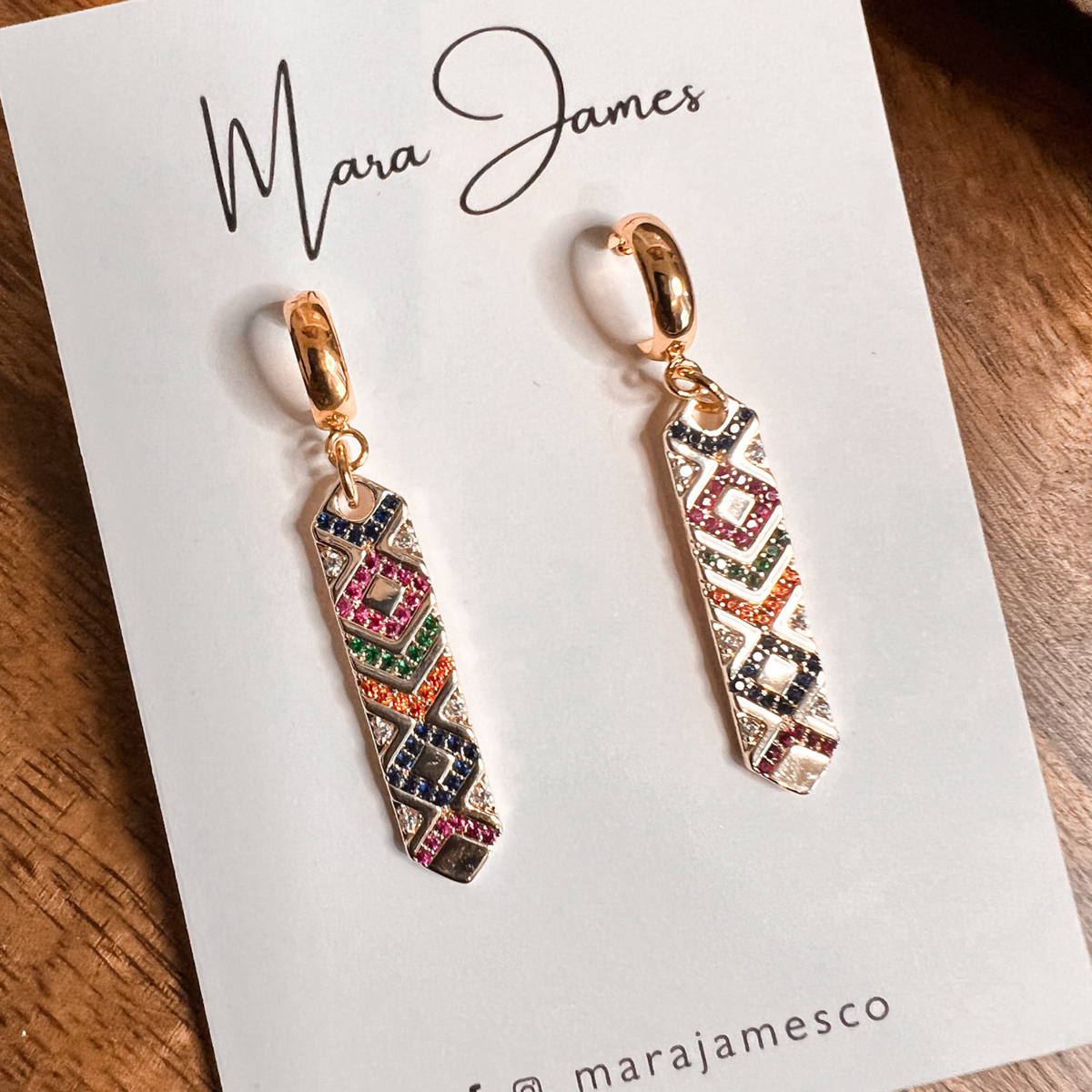 Rainbow BarEarrings – Mara James Company