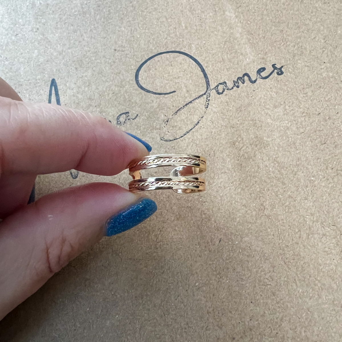 Modern Double Ring, Adjustable – Mara James Company